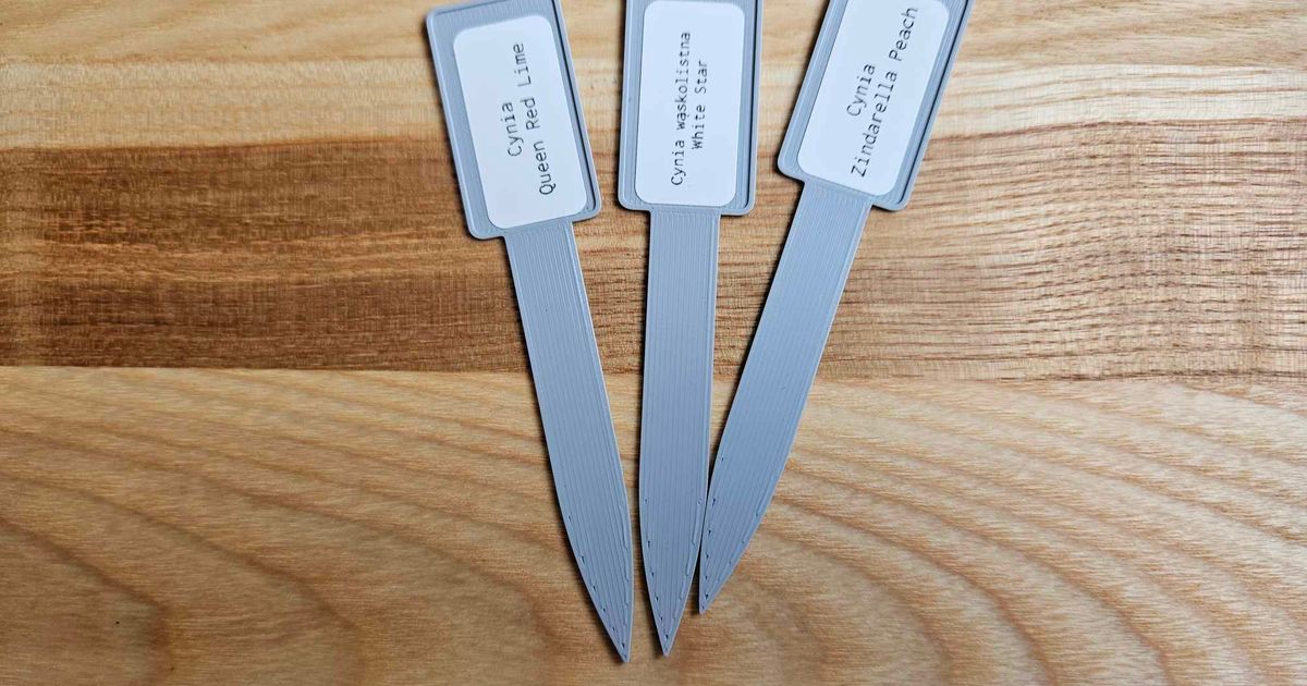 Simple plant tag label by HorusTheForest | Download free STL model ...
