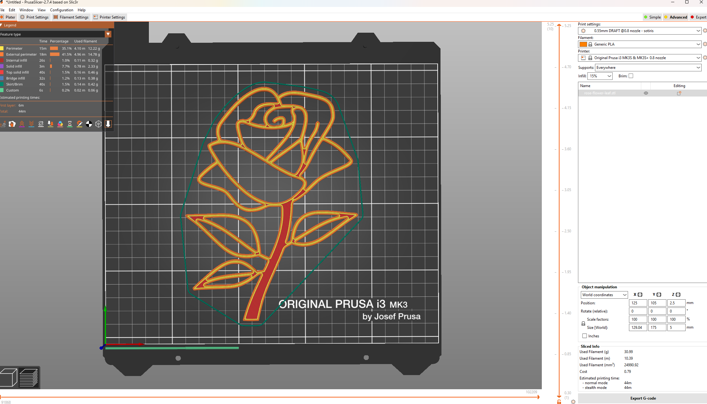 Flower Rose Model For Home Decoration By Sot Kon Download Free Stl Model
