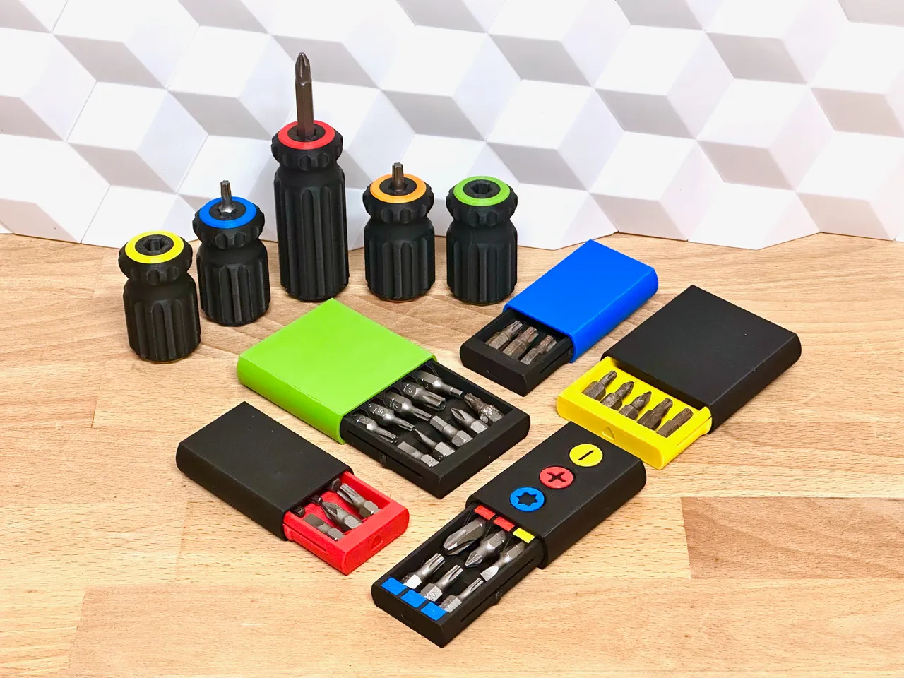 Compact Bit Box (pocket size driver bit storage) by GlennovitS 3D ...