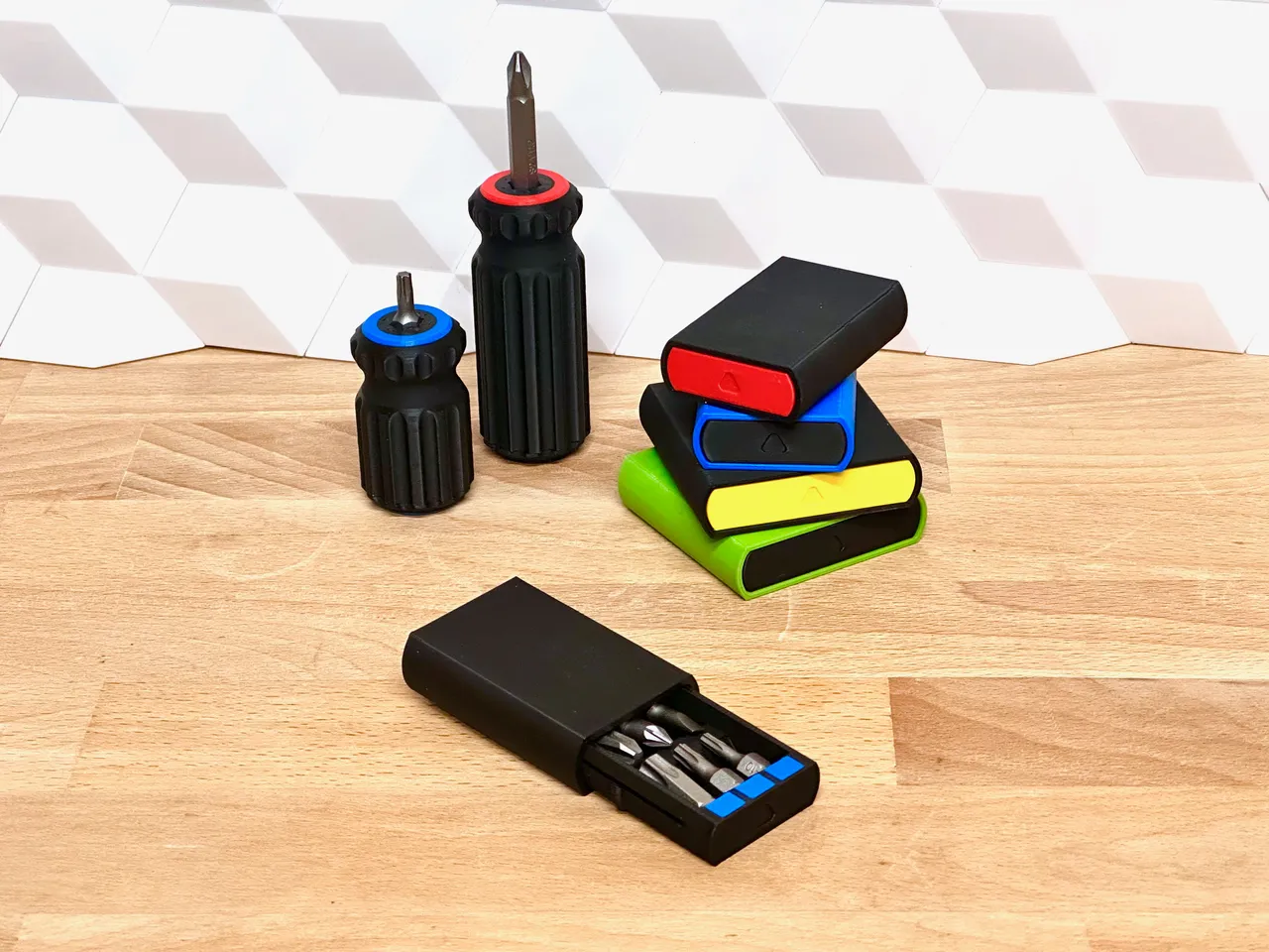 Compact Bit Box (pocket size driver bit storage) by GlennovitS 3D ...