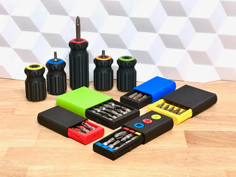 Compact Bit Box (pocket size driver bit storage) by GlennovitS 3D ...