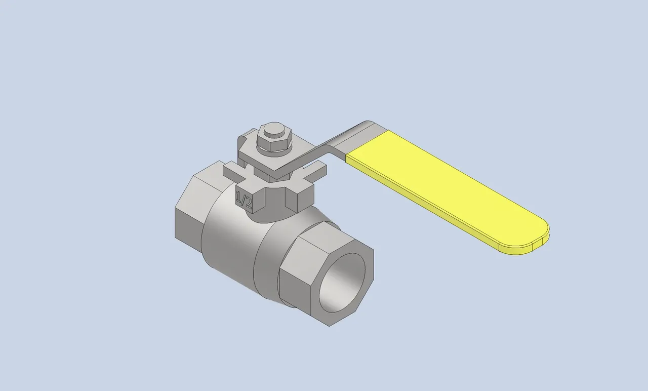 1/2" Ball Valve by LR161564 | Download free STL model | Printables.com