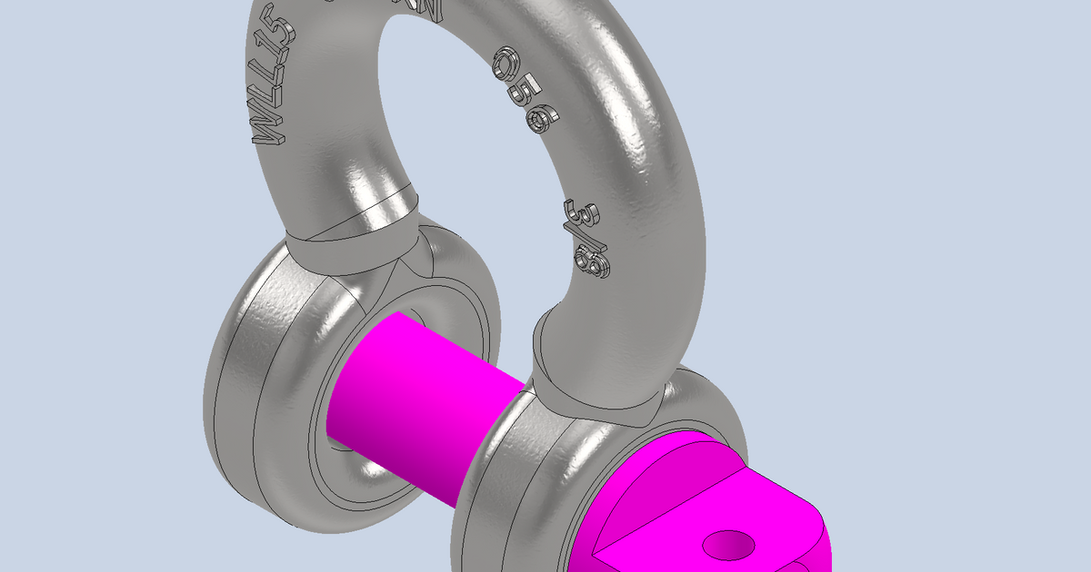 3/8" SCREW PIN ANCHOR SHACKLE by LR161564 | Download free STL model ...