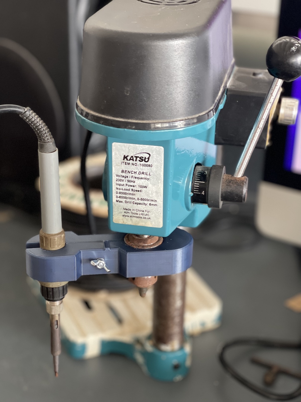 drill press - soldering iron attachment for threaded inserts by robmlr ...