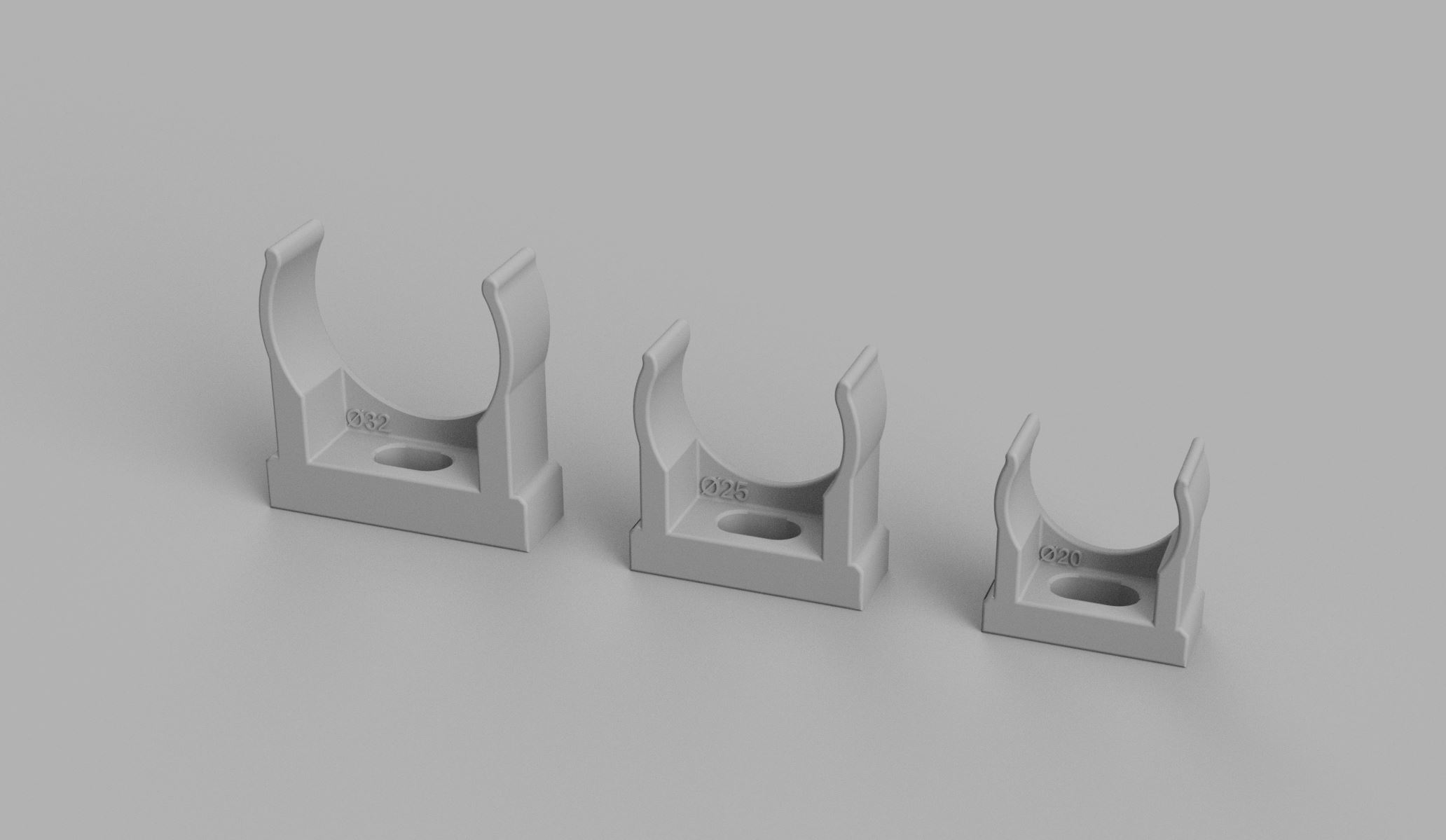 Pipe clips Ø 16 / 20 / 25 / 32 / 40mm - Clips Fissatubo Aperto by ...