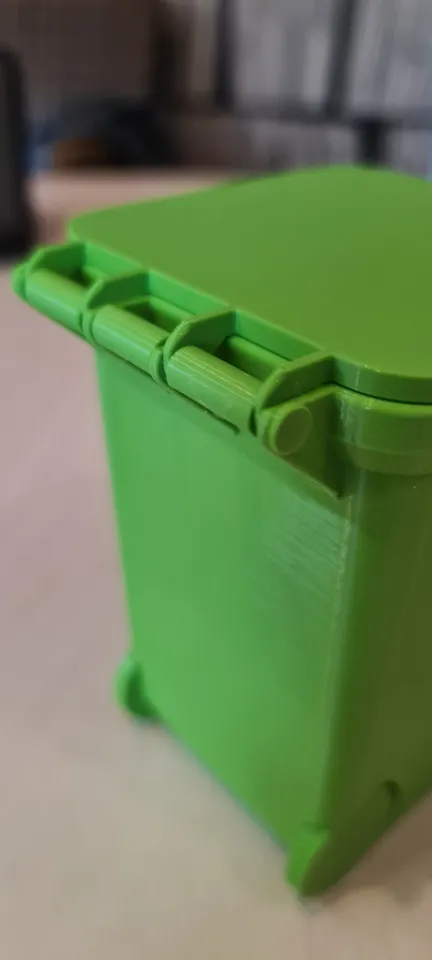 Hinge for Mini Desk Recycle Bin by Gino | Download free STL model ...