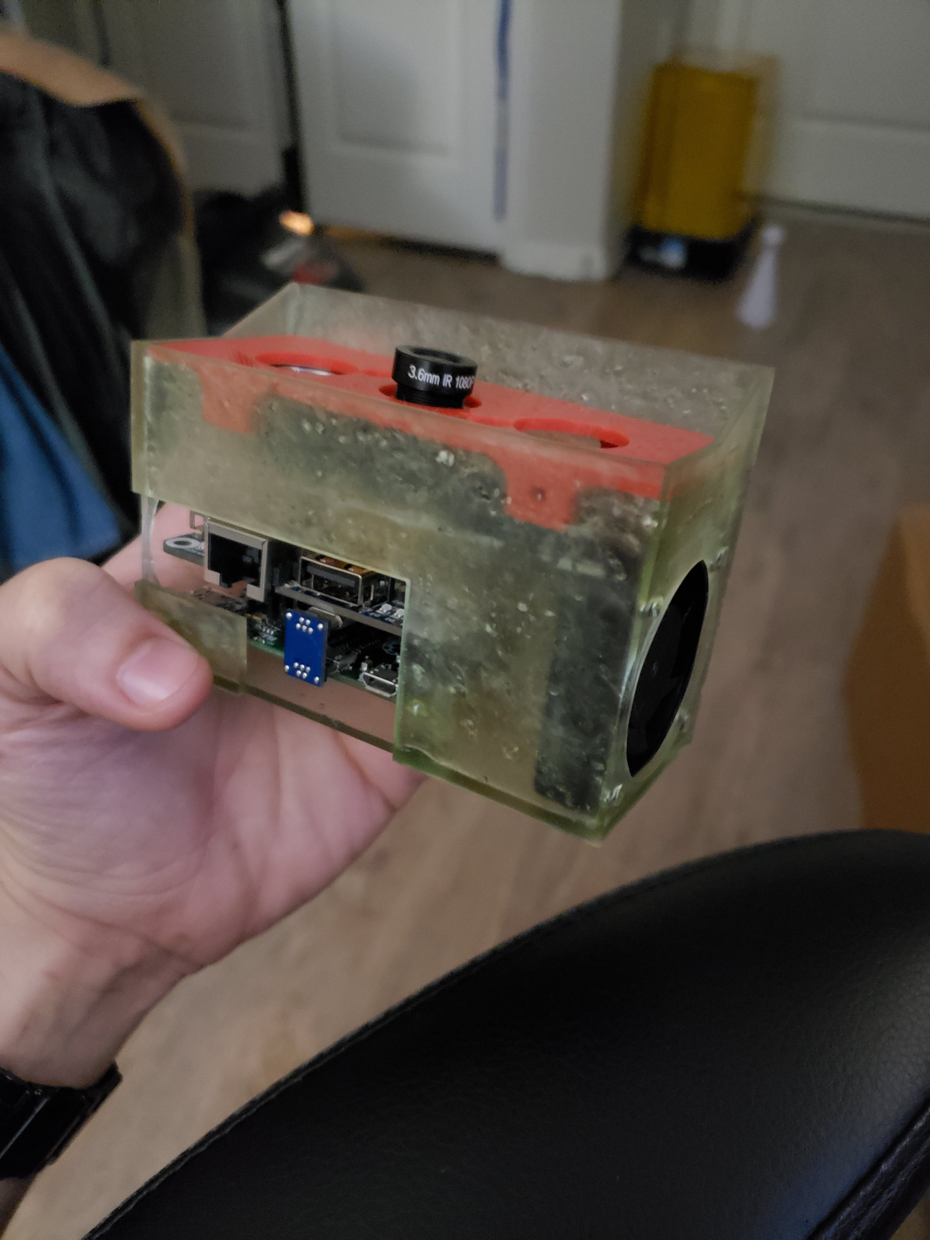 Raspberry Pi Zero with Ethernet Hat Security Camera using NoIR Camera ...