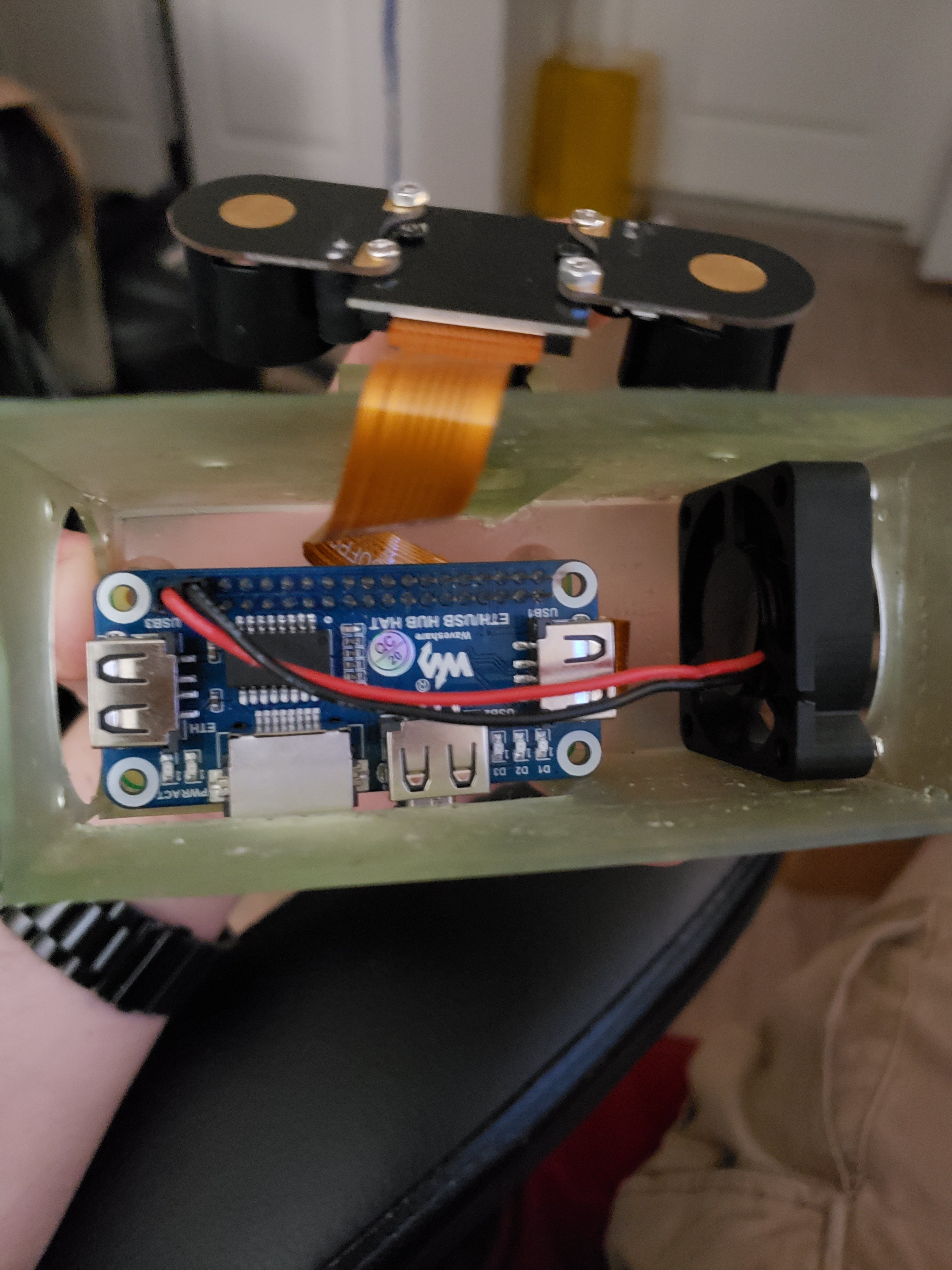 Raspberry Pi Zero with Ethernet Hat Security Camera using NoIR Camera ...