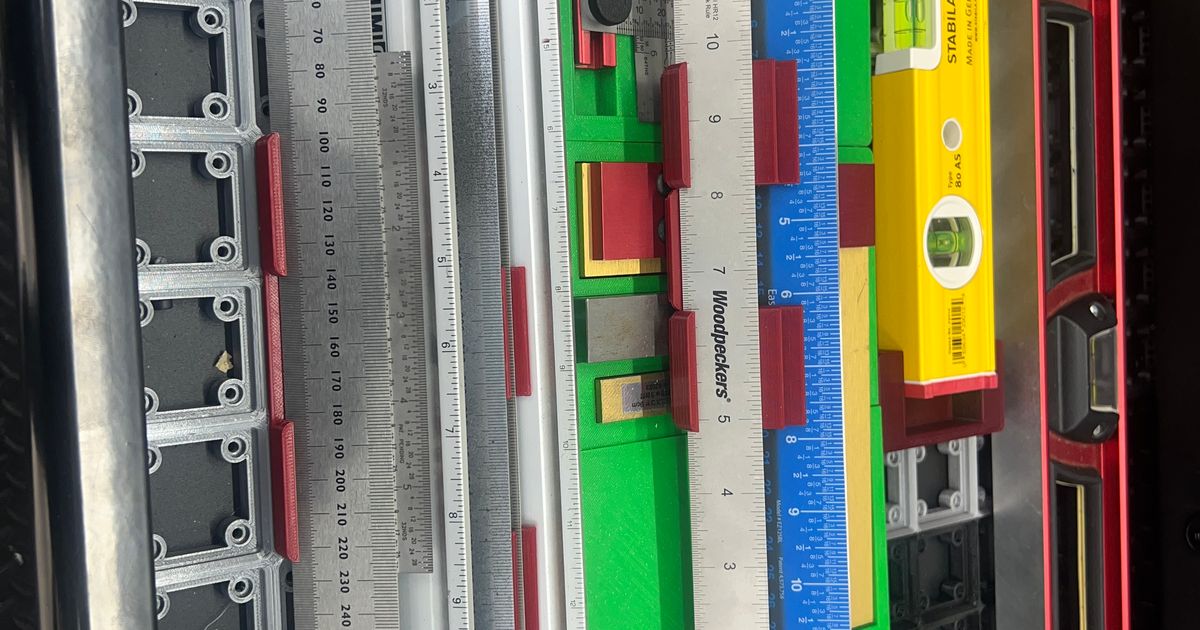 Ruler Crib Gridfinity by akak | Download free STL model | Printables.com