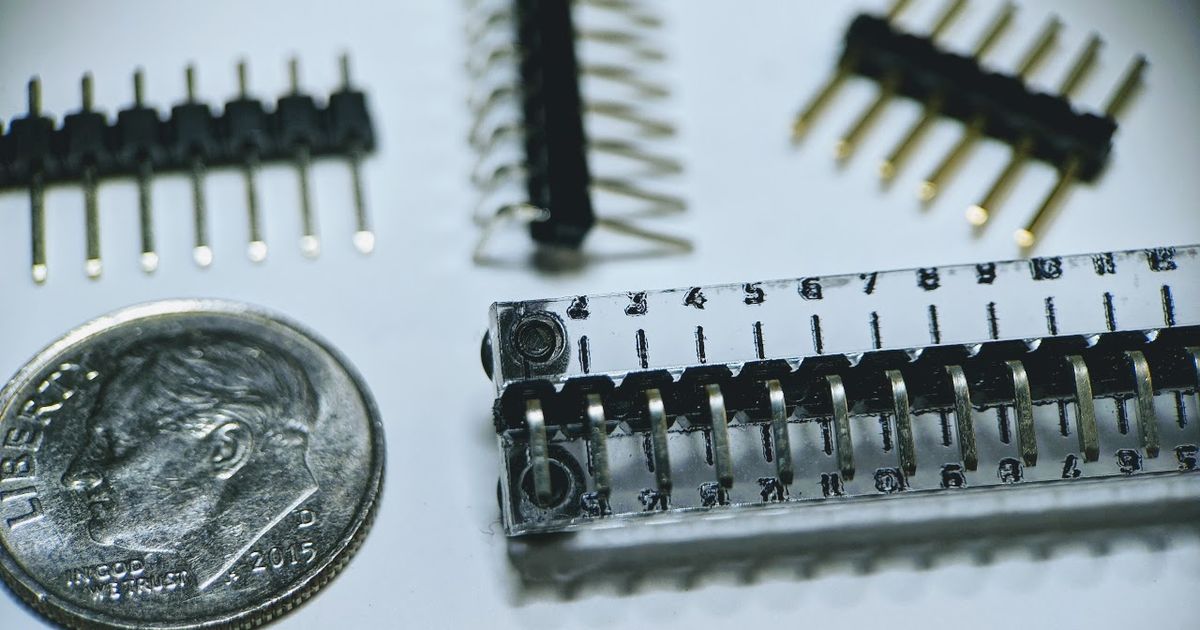 Pin Header Snapping Tool - Single Row - 2.54mm Pitch by Jason Coon ...