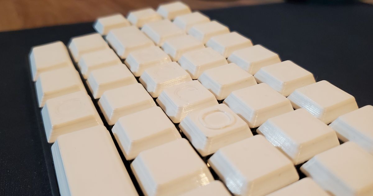 Low Profile MX Keycaps (with iso-enter) by heiso | Download free STL ...