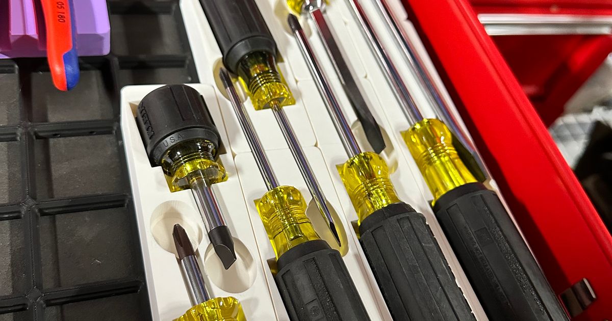 Gridfinity - Updated! Klein Tools 85148 Screwdriver Set - Compact ...