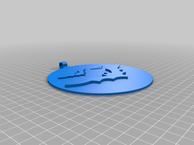 Bats Medallion by grizzie17 | Download free STL model | Printables.com