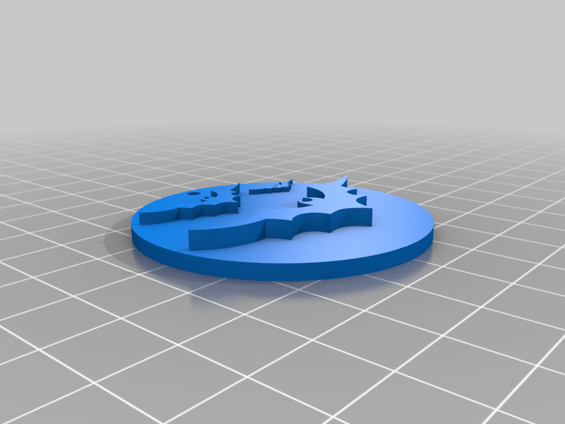 Bats Medallion by grizzie17 | Download free STL model | Printables.com