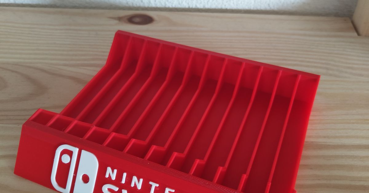 Nintendo Switch Game Case Holder by Shamen | Download free STL model ...