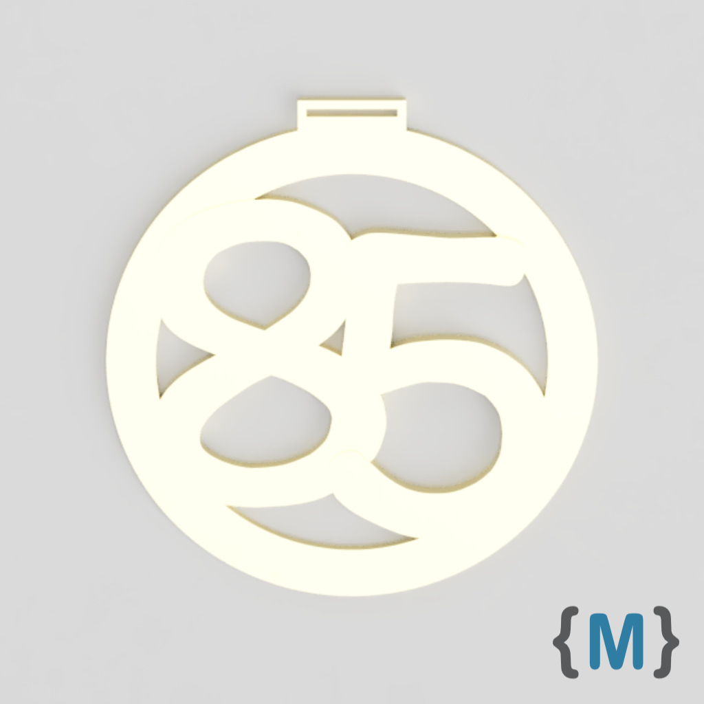 Birthday medal 85 by Martin | Download free STL model | Printables.com