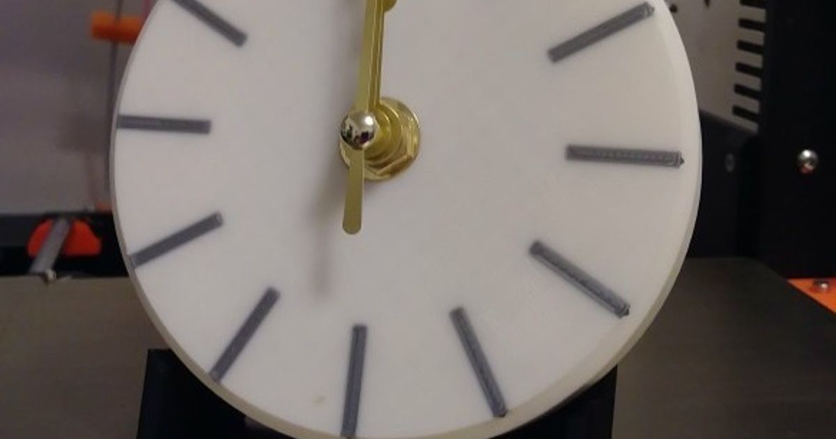 Simple Clock (Multi-Material) by Ky3_actual | Download free STL model ...