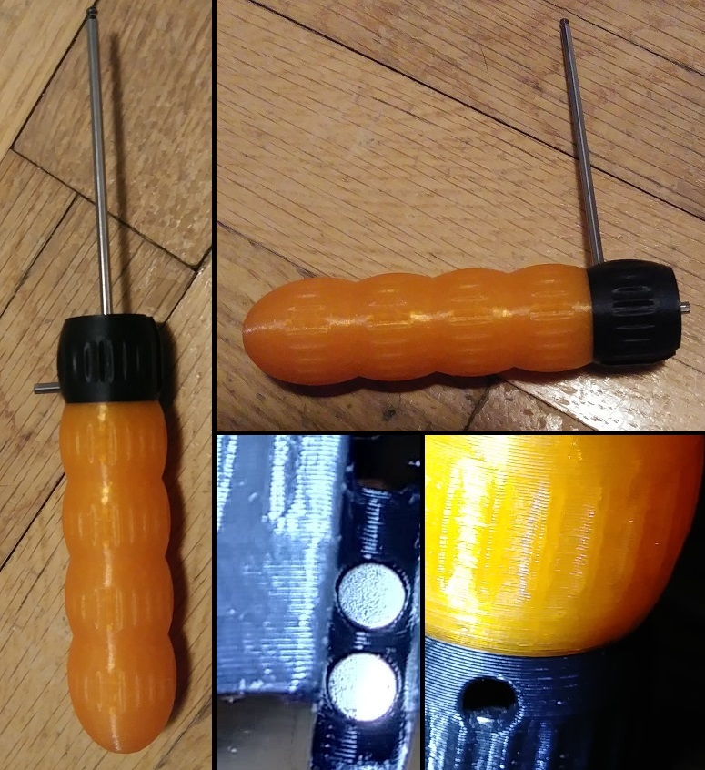 Knurled Magnetic Hex Driver by Ky3_actual | Download free STL model ...