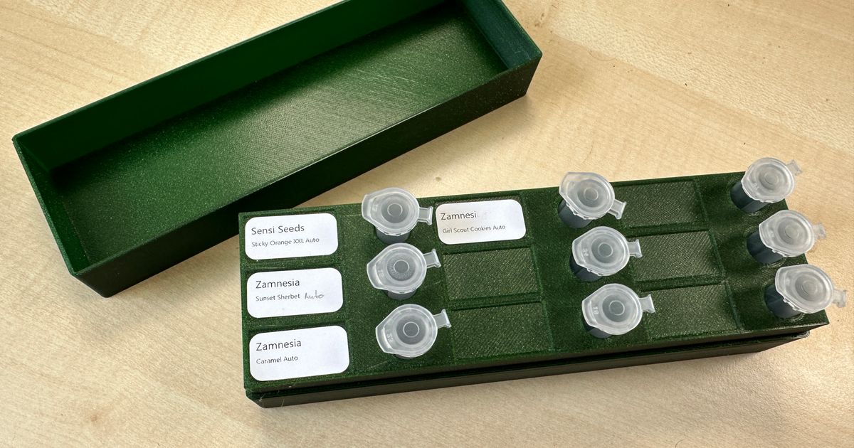 Organizer for seeds, fully parametric by Zappes | Download free STL ...