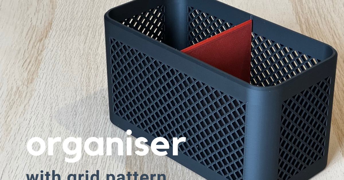 organiser with grid pattern and removable separator by h3li0 | Download ...