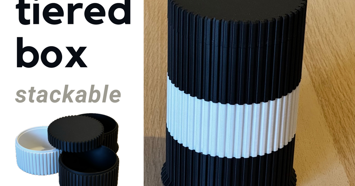 tiered box · chinese inspired by h3li0 | Download free STL model ...