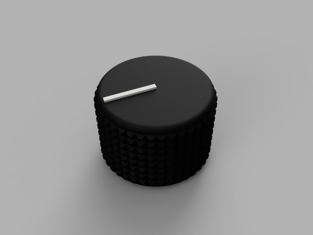 Large Potentiometer Knob by mrusk | Download free STL model ...