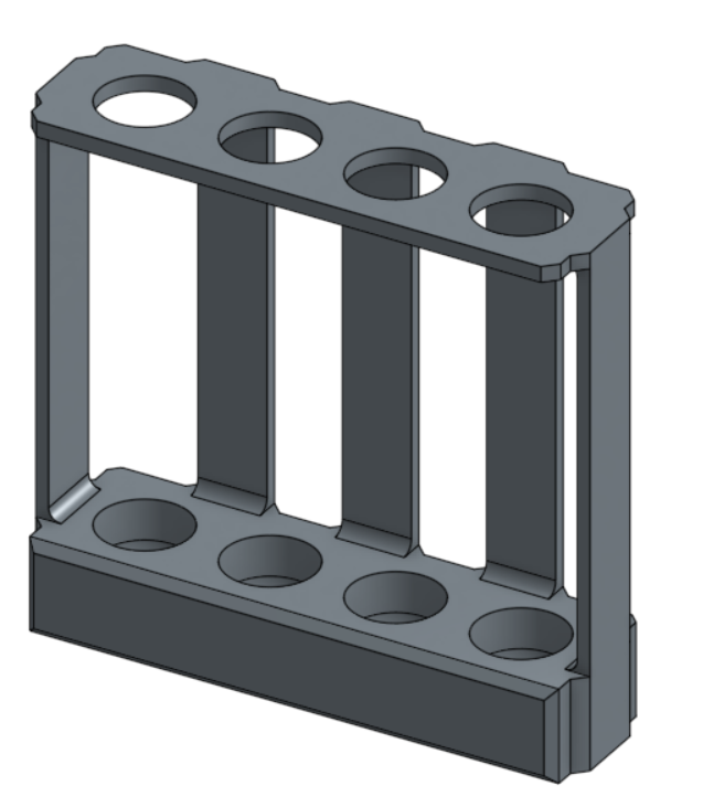 Test tube stand/rack/holder (4pcs.) by tovitas | Download free STL ...