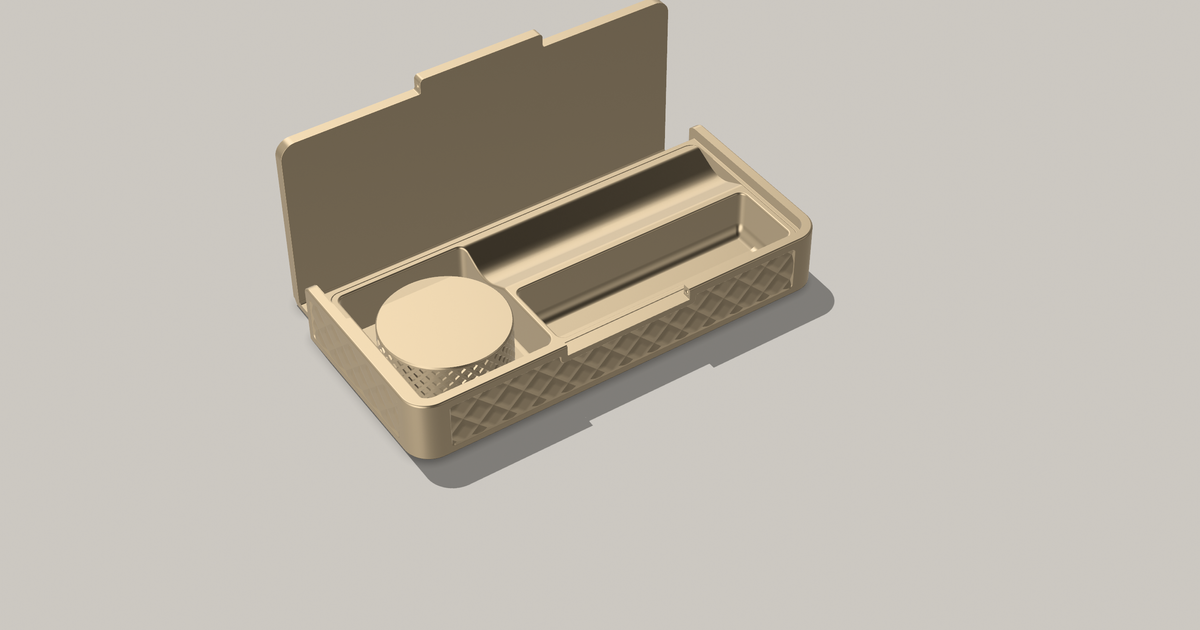Quilted Texture Case with Optional Joint Roller Insert & Herb Grinder ...