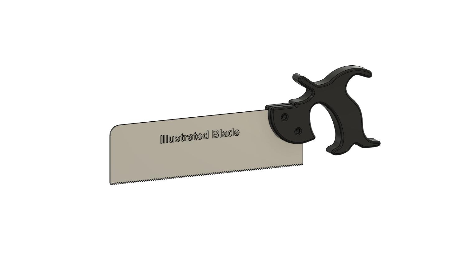 Handsaw Handle Replacement by PGold | Download free STL model ...
