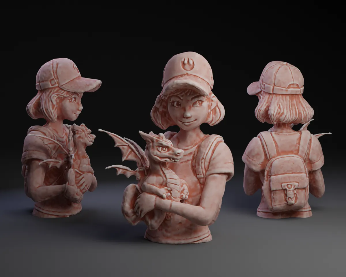 Pokémon Trainer with Charizard by Peter Farell | Download free STL ...
