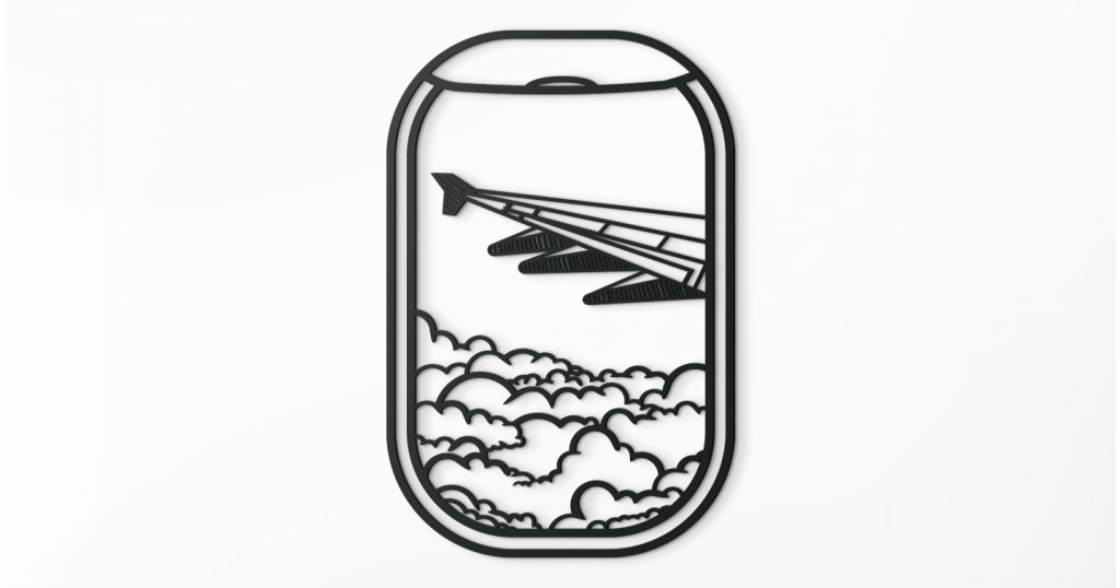 airplane window - wall art by klimoma | Download free STL model ...