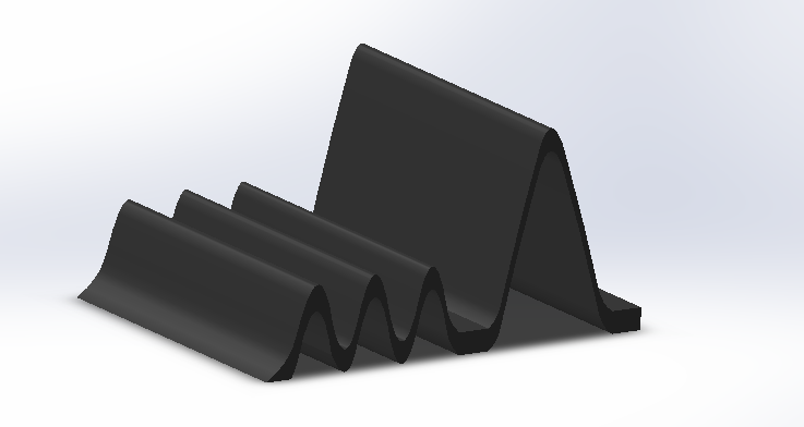 wave phone holder by J3d printing | Download free STL model ...