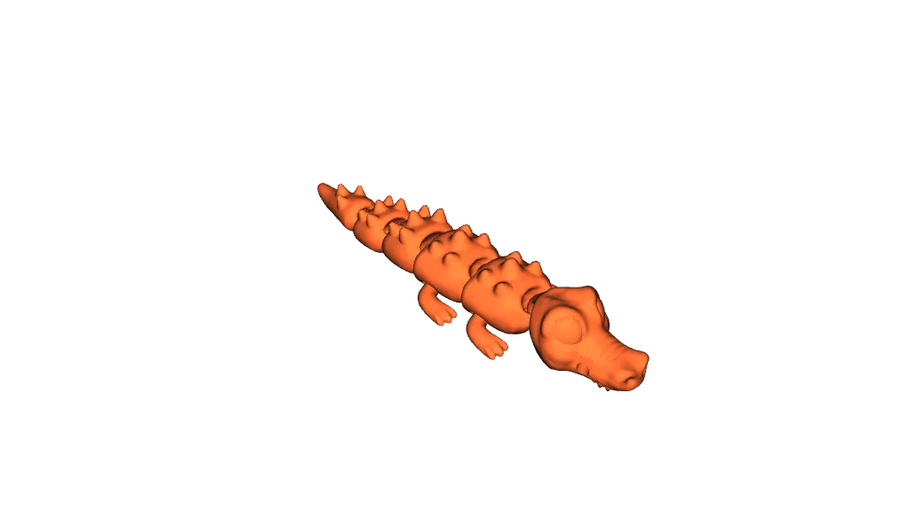 Crocodile Flexy Keychain by Valeria Momo & Mattia | Download free STL ...