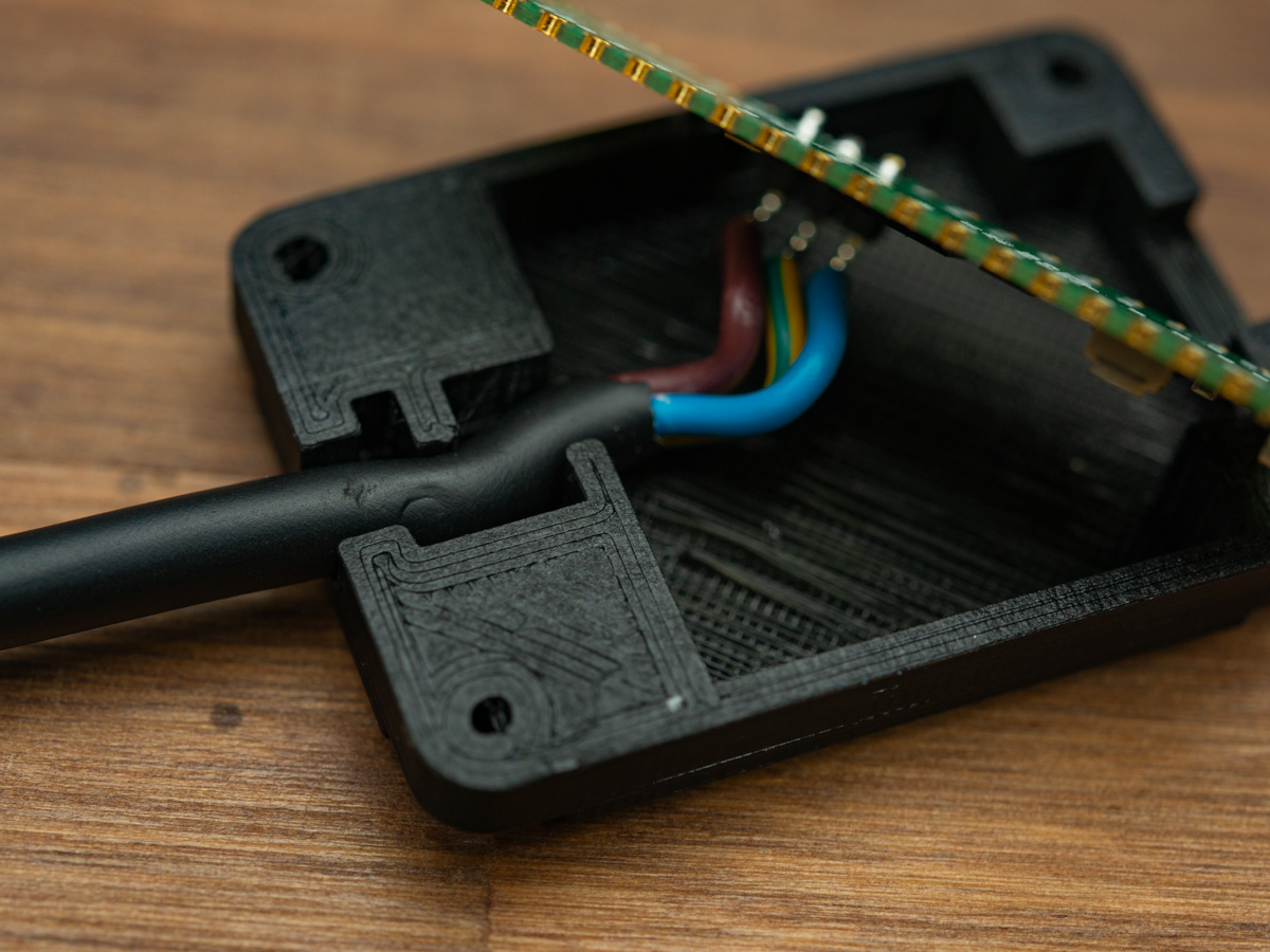 Small Raspberry Pi Pico Case With Built In Cable Retainer By Flummer