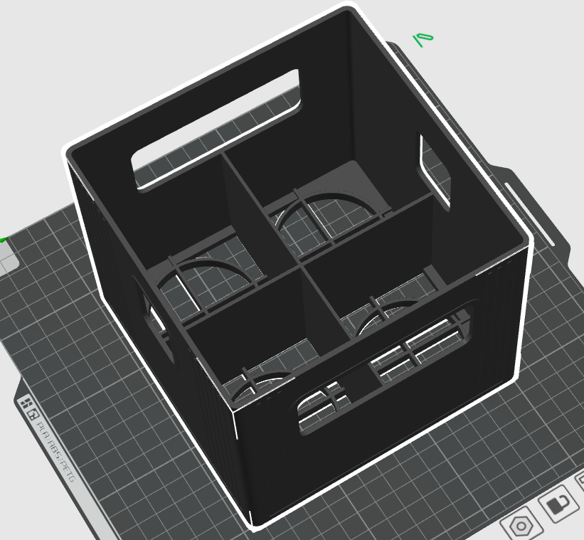Beer Crate 4 Bottles by derbaertigeFrytz | Download free STL model ...