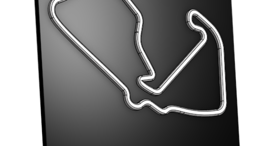 Silverstone F1 track map 3D poster by MVTTO | Download free STL model ...