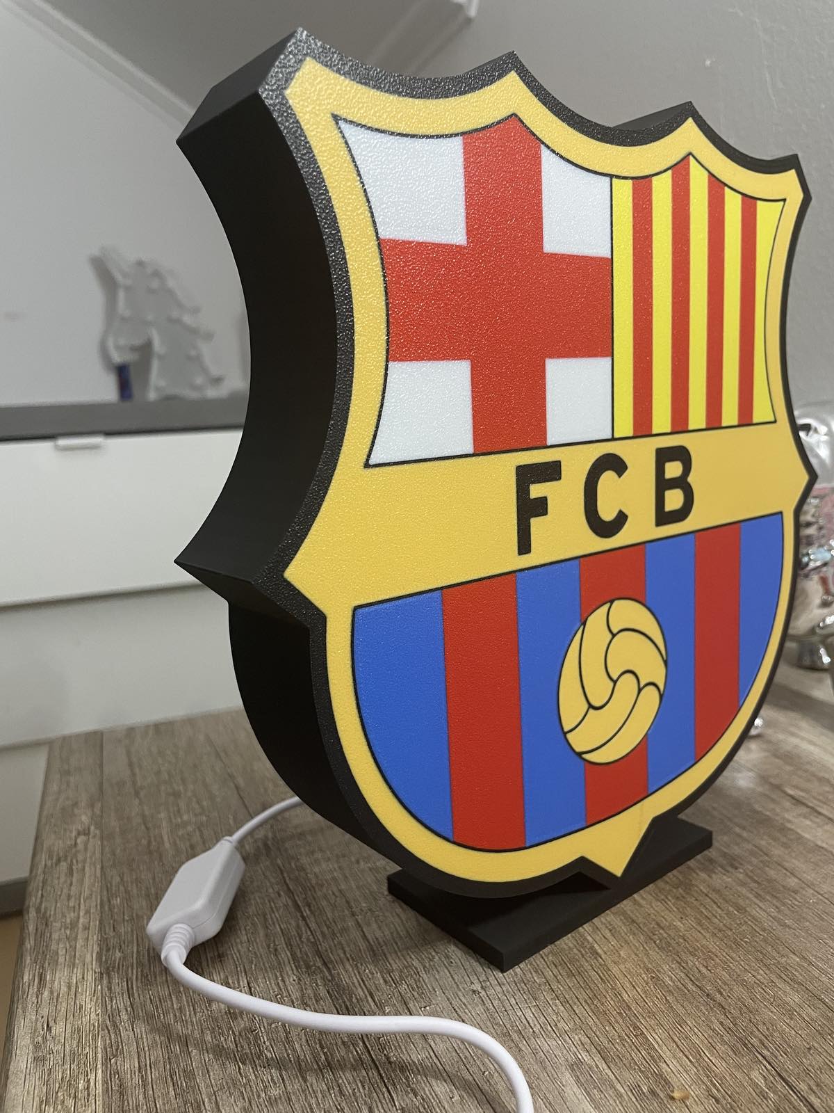 Barcelona FCB led light logo by Rober7Crow | Download free STL model ...
