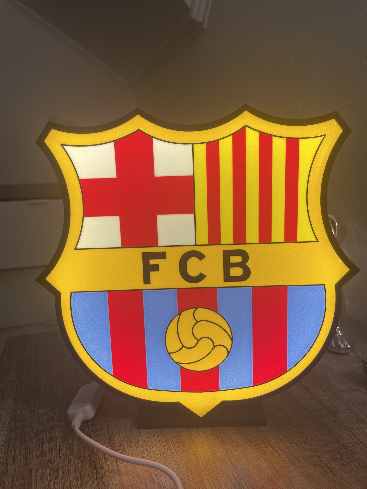 Barcelona FCB led light logo by Rober7Crow | Download free STL model ...
