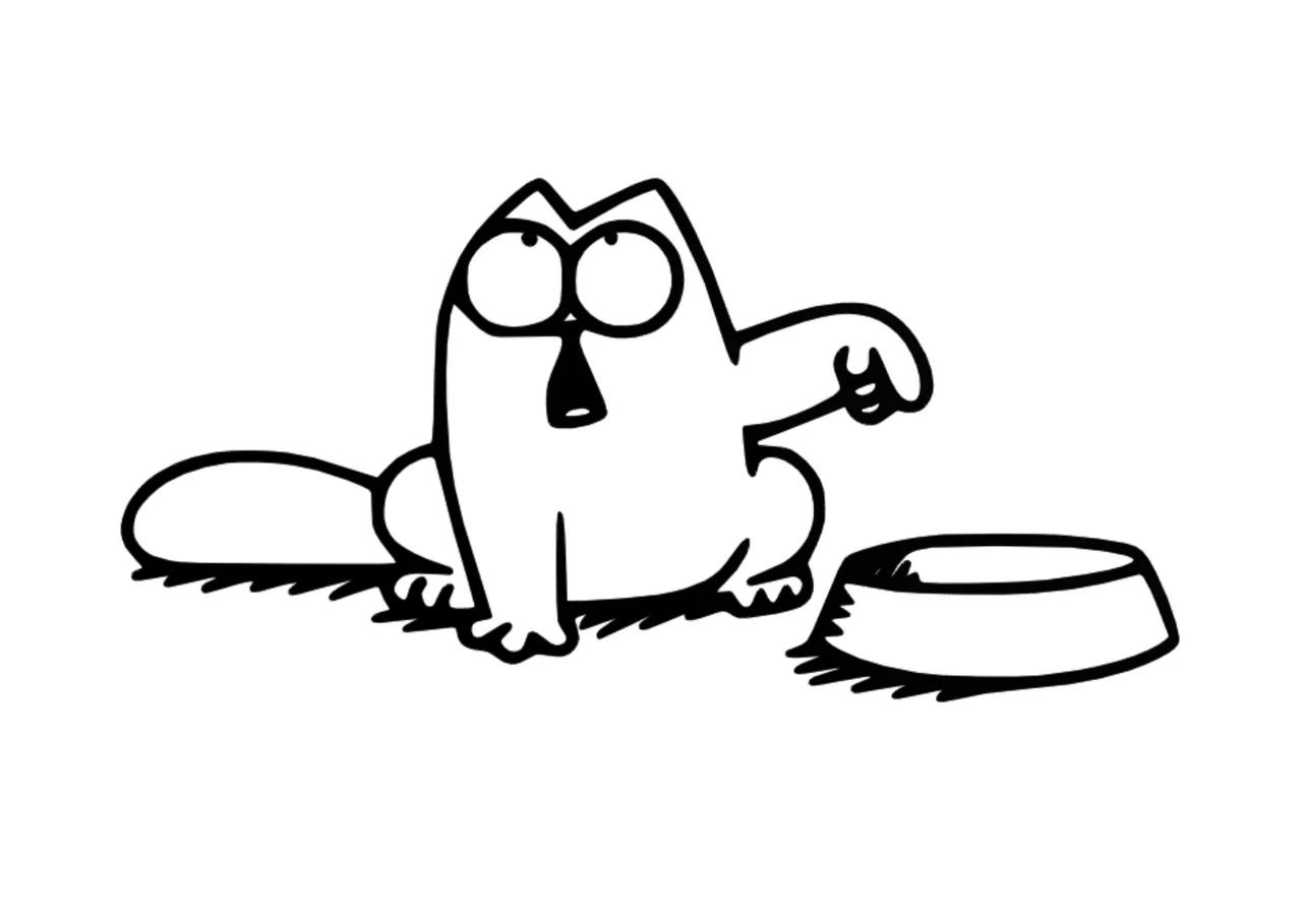 Simons hungry cat - wall art by klimoma | Download free STL model ...