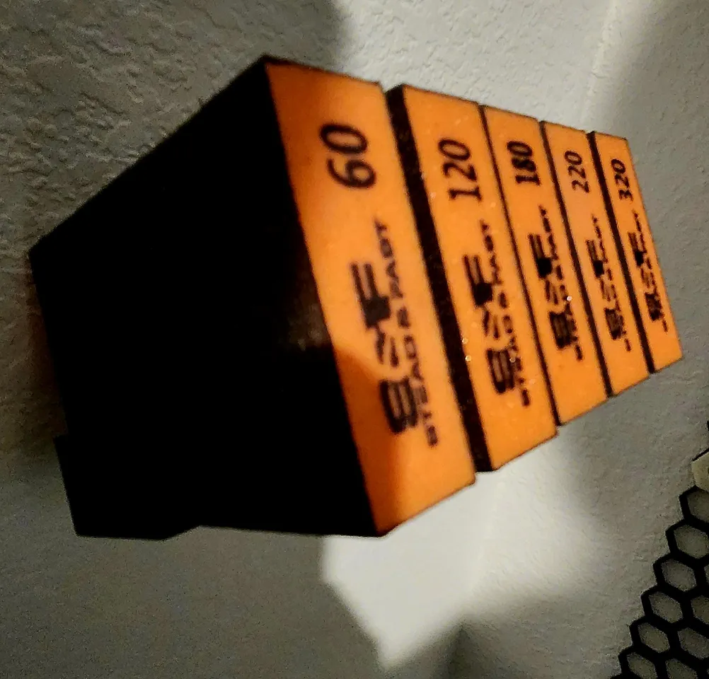 Sanding sponge wall rack by BeautifulLEDs | Download free STL model ...