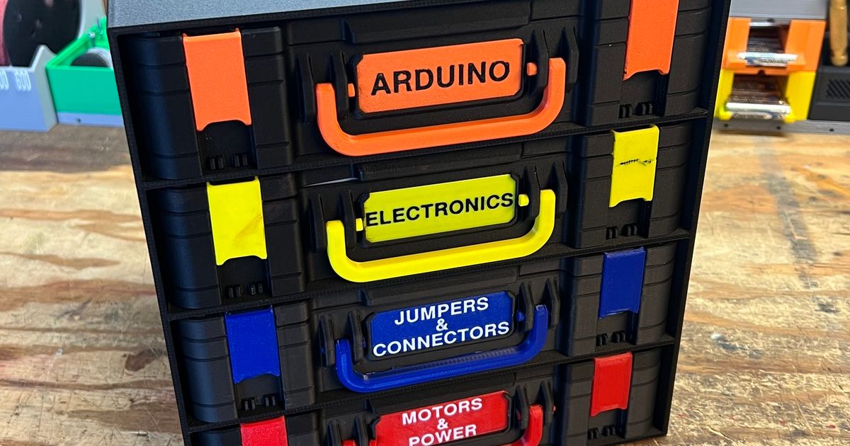Cabinet for 5x5 Gridfinity Storage Boxes por Longracks Labs | Descargar ...