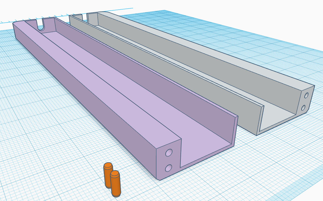 Simple LED light bar for Bambu Lab P1S by jchau57 | Download free STL ...
