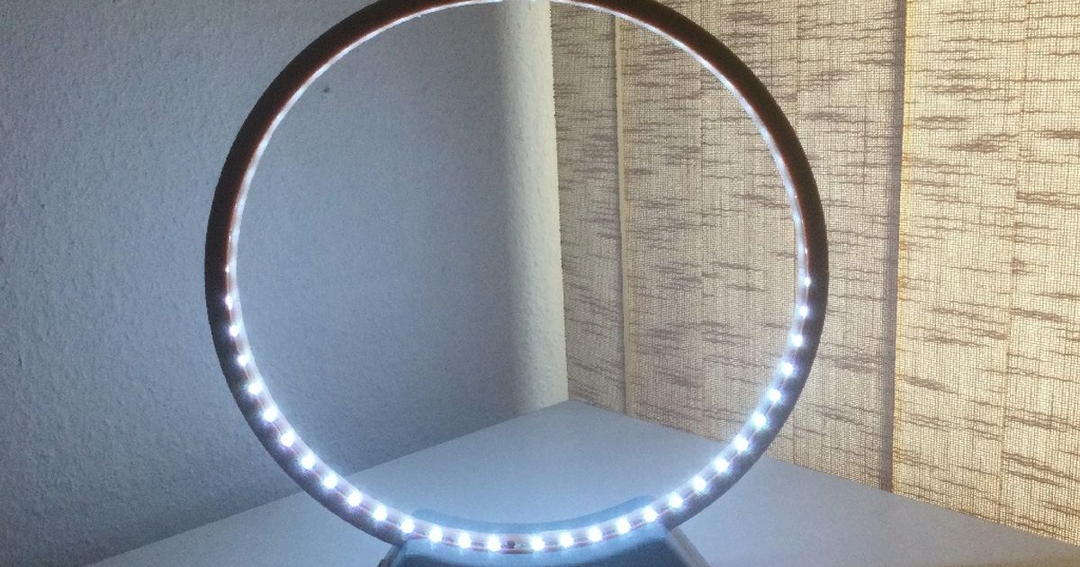 Ring Lamp (Customizable) by geit_de | Download free STL model ...