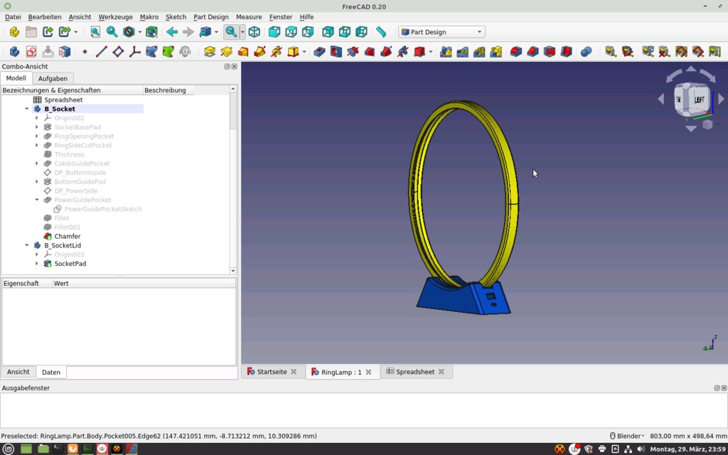 Ring Lamp (Customizable) by geit_de | Download free STL model ...