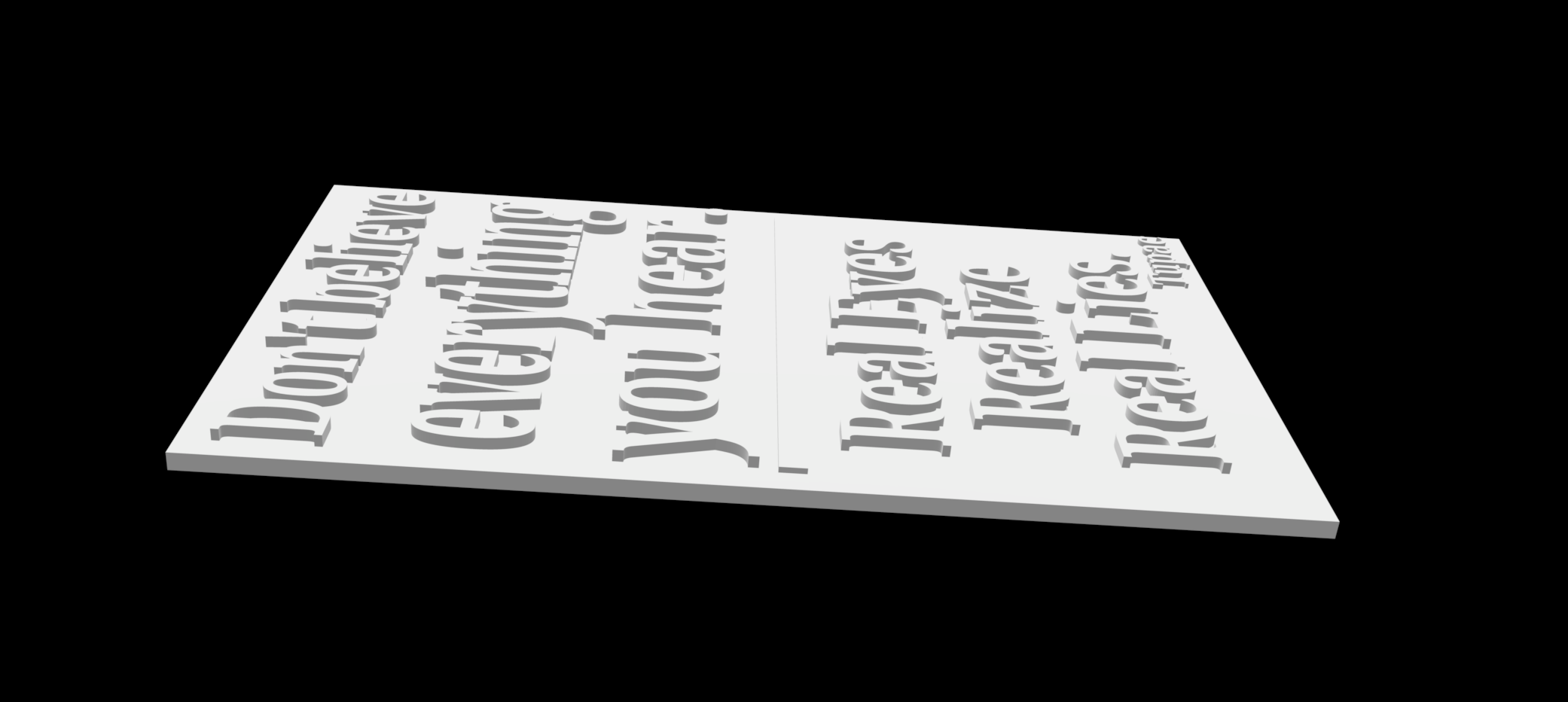 2Pac Sign Quote. by Reaper3D | Download free STL model | Printables.com