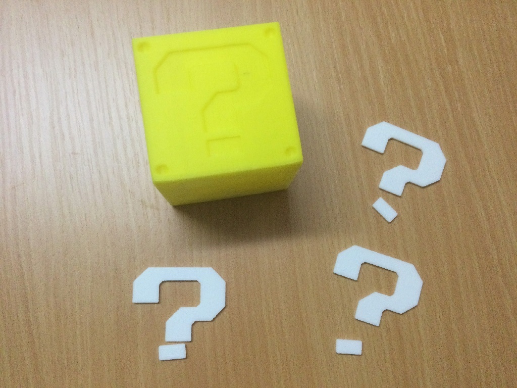 Mario Question Mark Block Amiibo Stand (Customizable) by geit_de ...