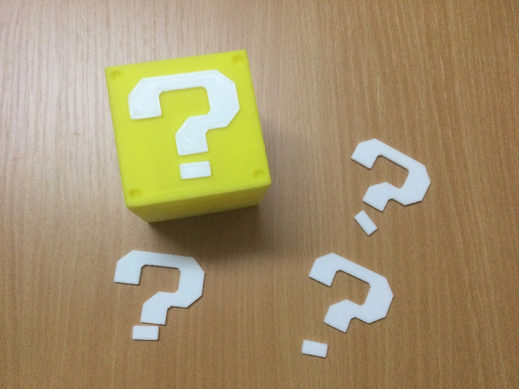 Mario Question Mark Block Amiibo Stand (Customizable) by geit_de ...