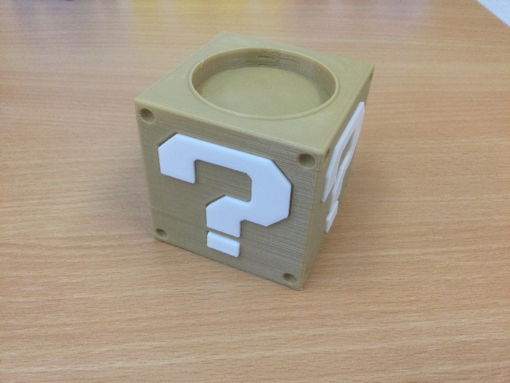 Mario Question Mark Block Amiibo Stand (Customizable) by geit_de ...