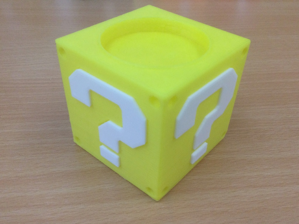 Mario Question Mark Block Amiibo Stand (Customizable) by geit_de ...