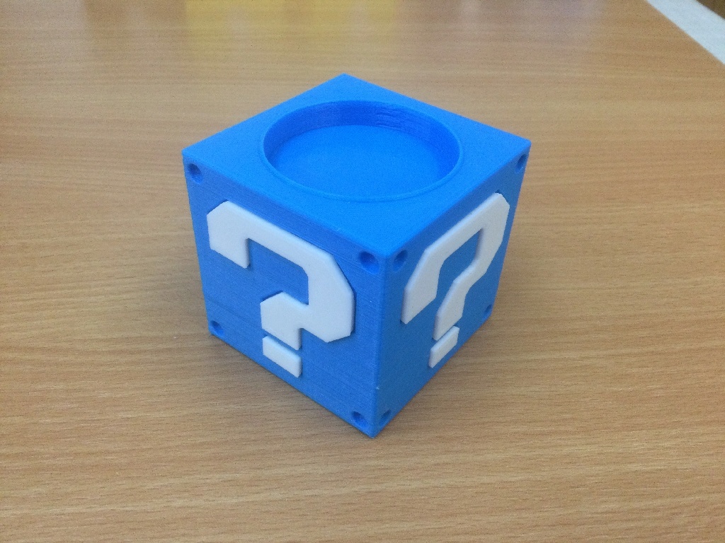 Mario Question Mark Block Amiibo Stand (Customizable) by geit_de ...